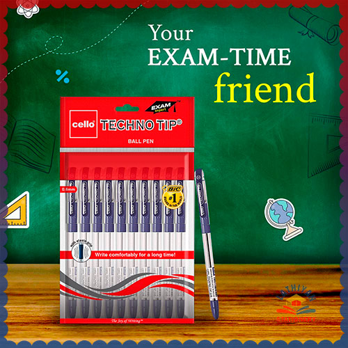 Cello Pinpoint Blue Ballpoint Pens – Pack Of 10